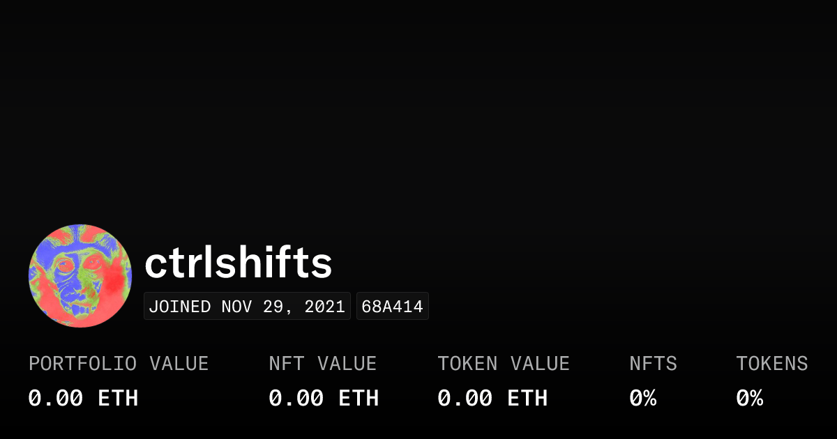 ctrlshifts - Profile | OpenSea
