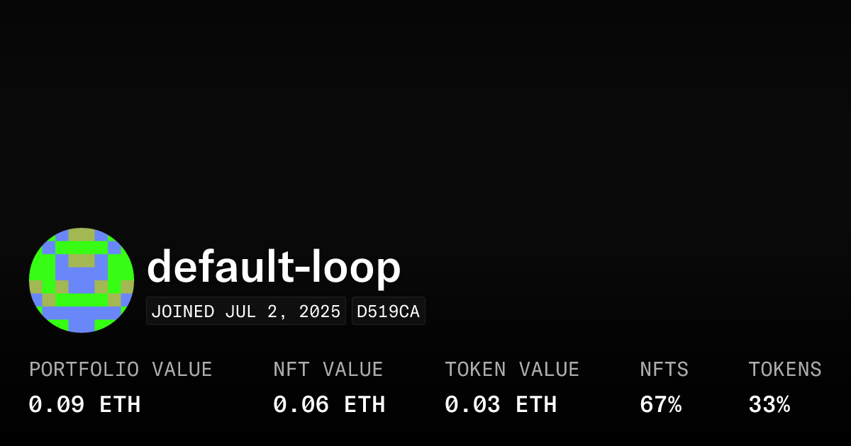 default-loop - Profile | OpenSea