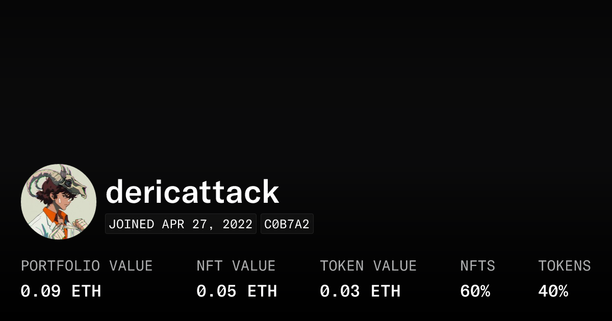 dericattack - Profile | OpenSea