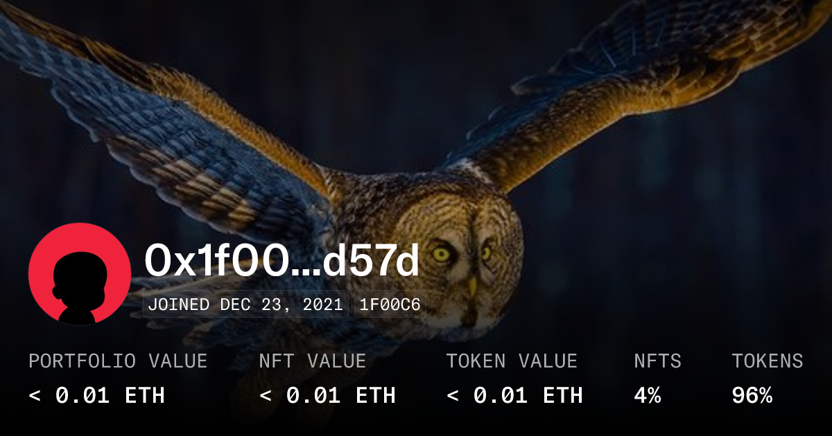 0x1f00c62529a15c014bb84514e9a7045fe9b7d57d - Profile | OpenSea