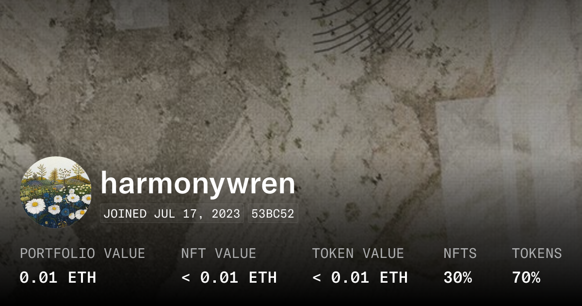 harmonywren - Profile | OpenSea