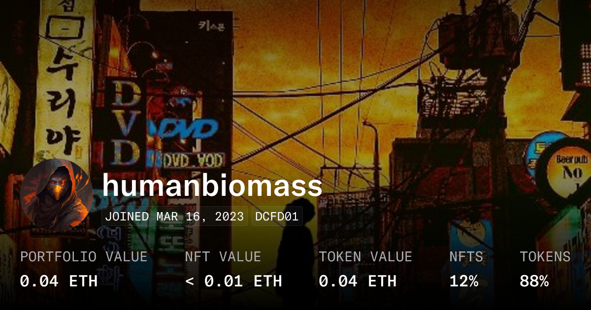 humanbiomass - Profile | OpenSea