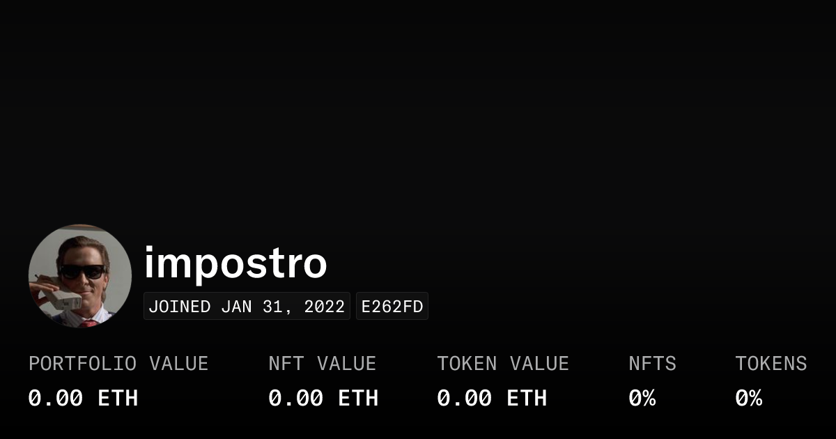 impostro - Profile | OpenSea