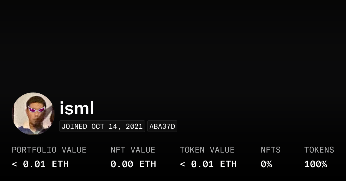 isml - Profile | OpenSea