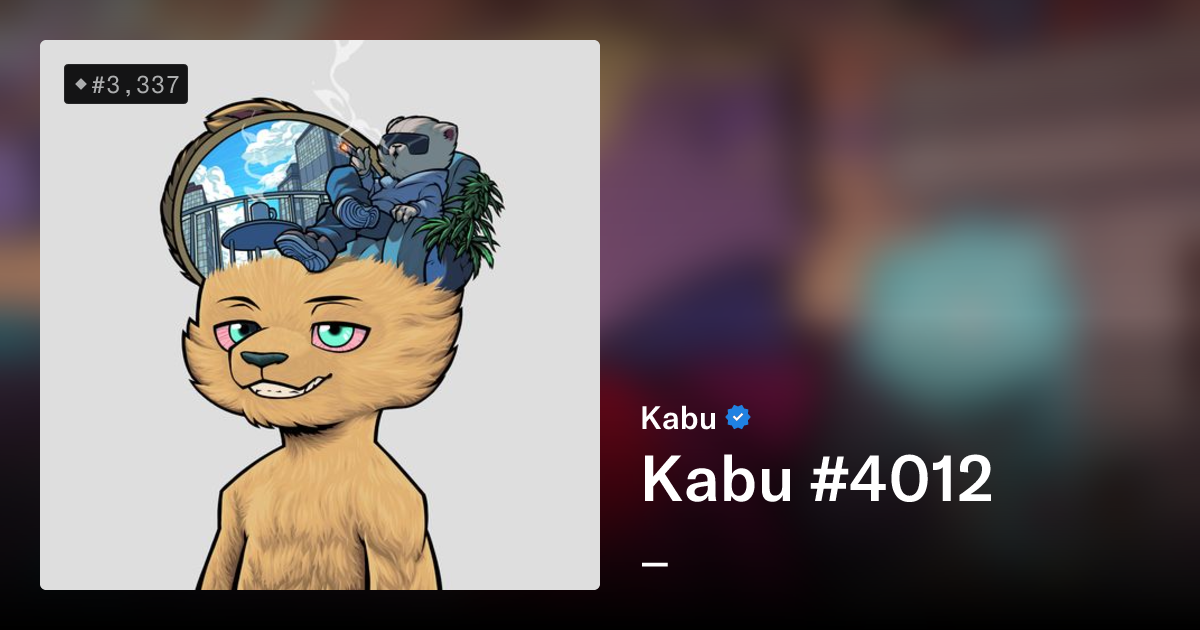 Kabu #4012 - Kabu | OpenSea