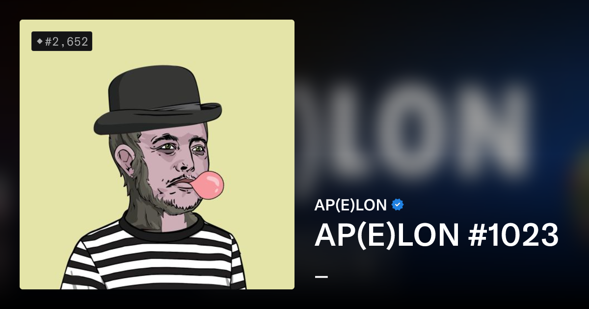 AP(E)LON #1023 - AP(E)LON | OpenSea