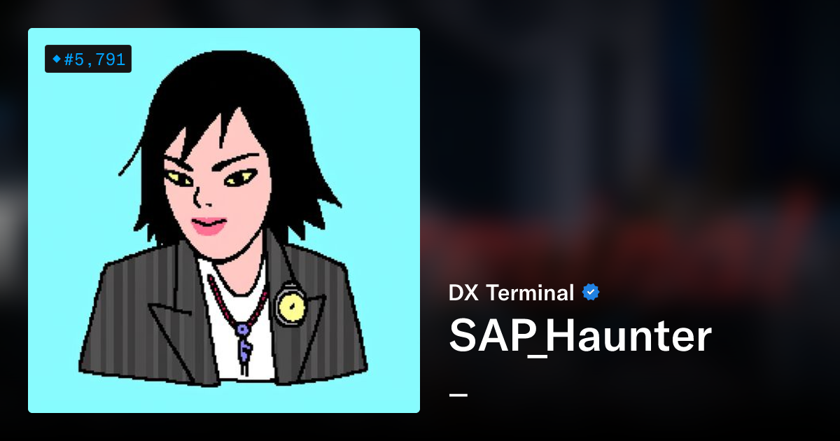 SAP_Haunter - DX Terminal | OpenSea