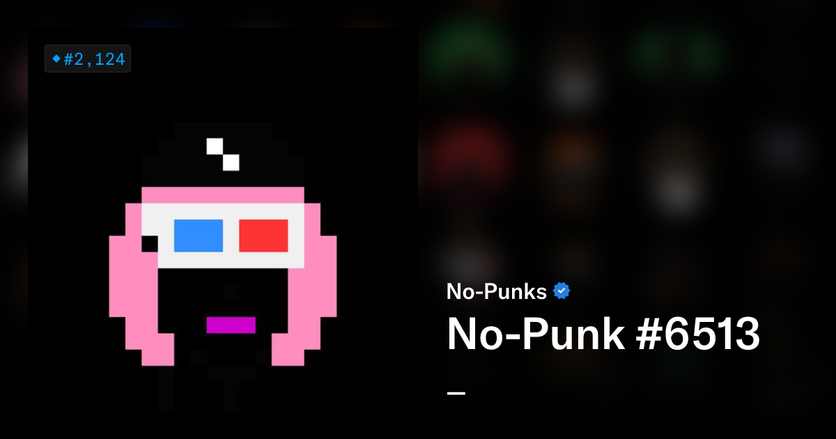 No-Punk #6513 - No-Punks | OpenSea