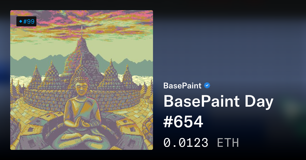 BasePaint Day #654 - BasePaint | OpenSea