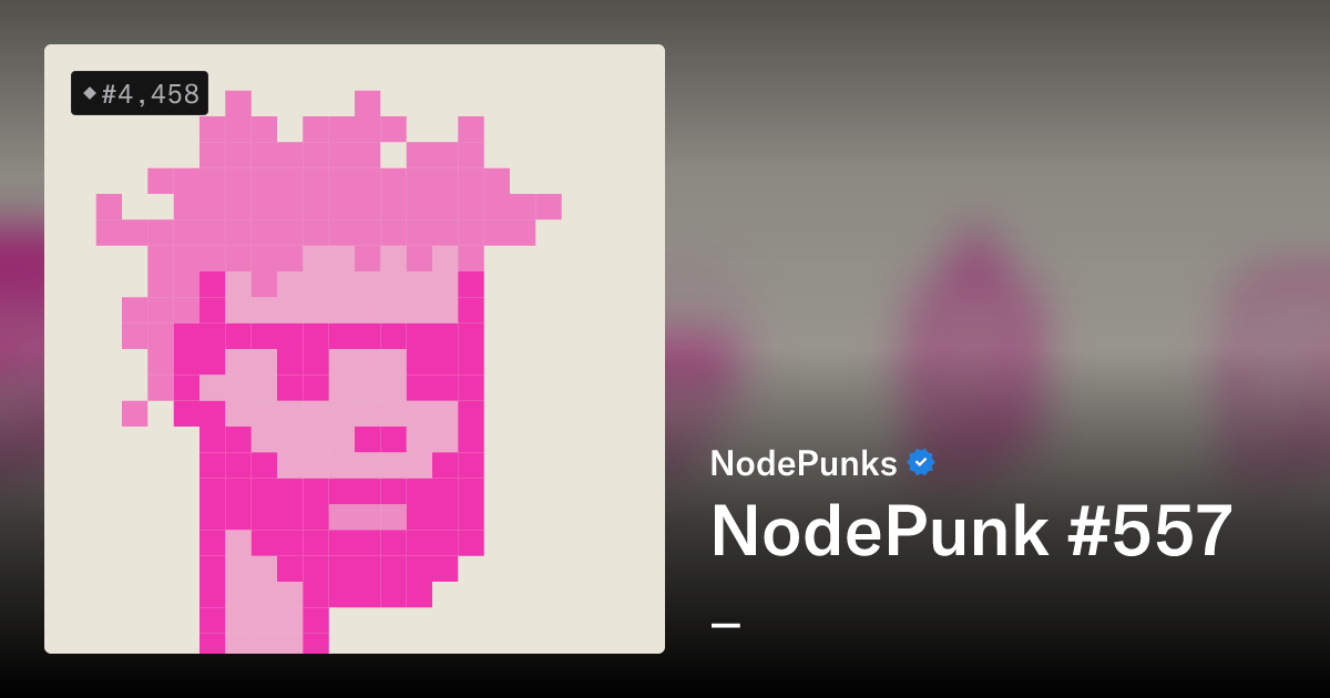 NodePunk #557 - NodePunks | OpenSea