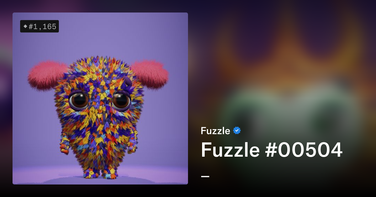 Fuzzle #00504 - Fuzzle | OpenSea