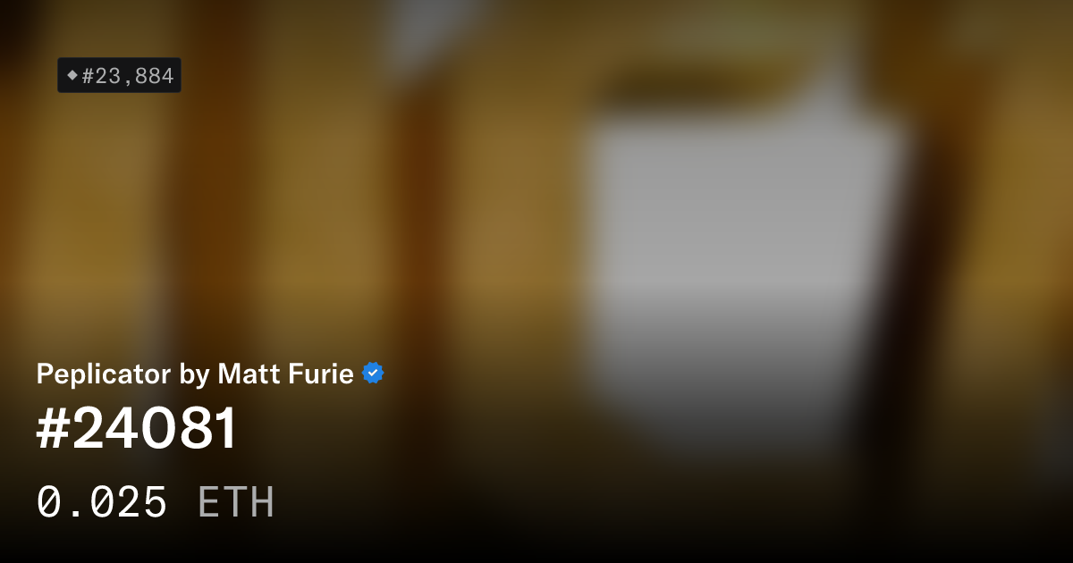 #24081 - Peplicator by Matt Furie | OpenSea