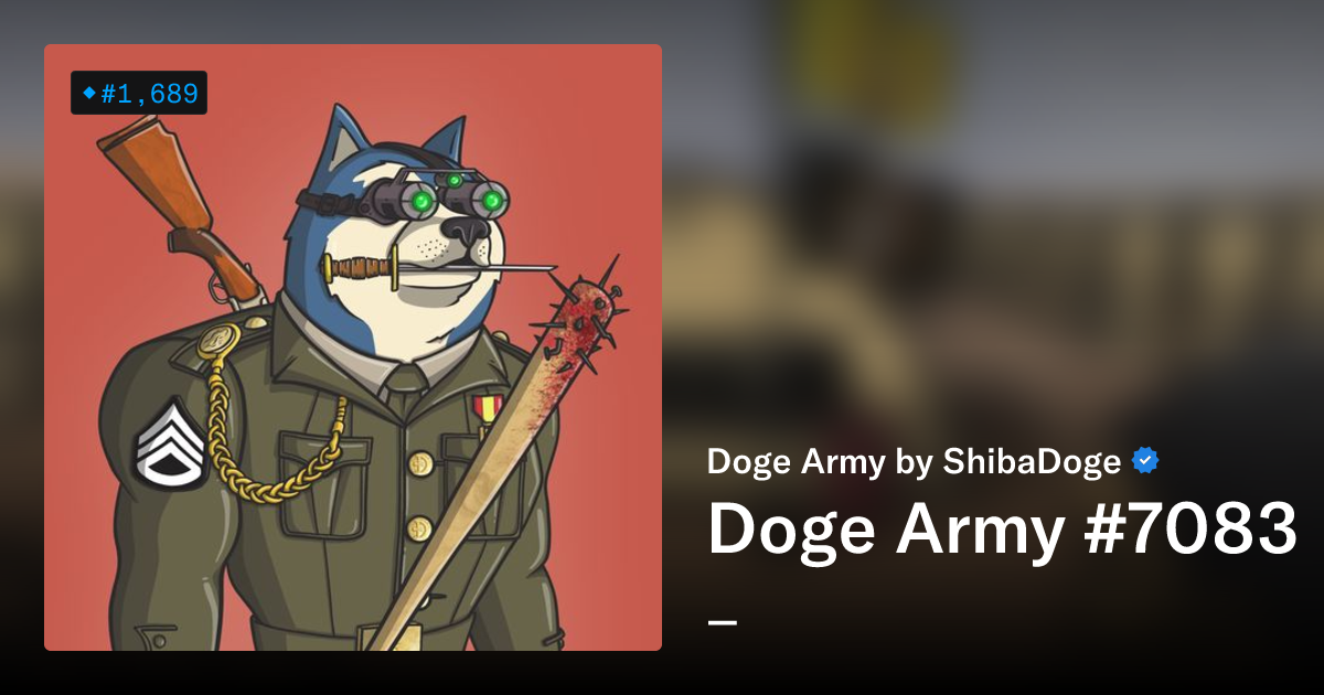 Doge Army #7083 - Doge Army by ShibaDoge | OpenSea
