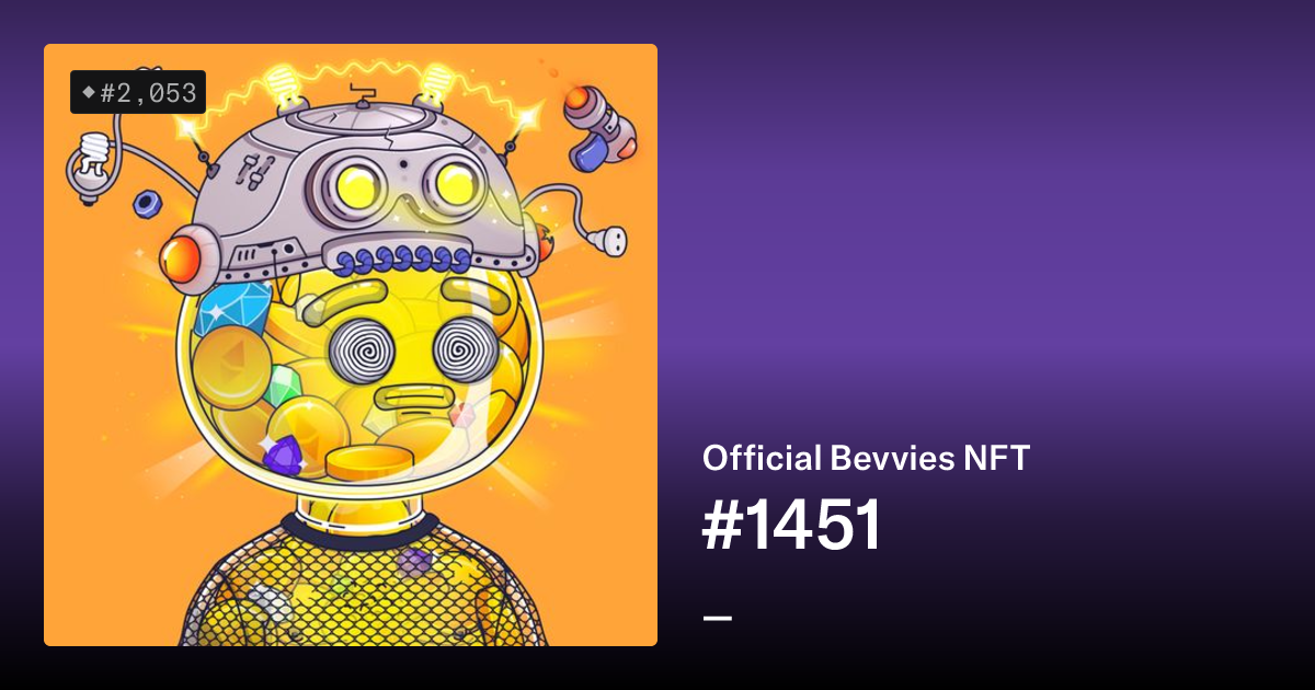 #1451 - Official Bevvies NFT | OpenSea