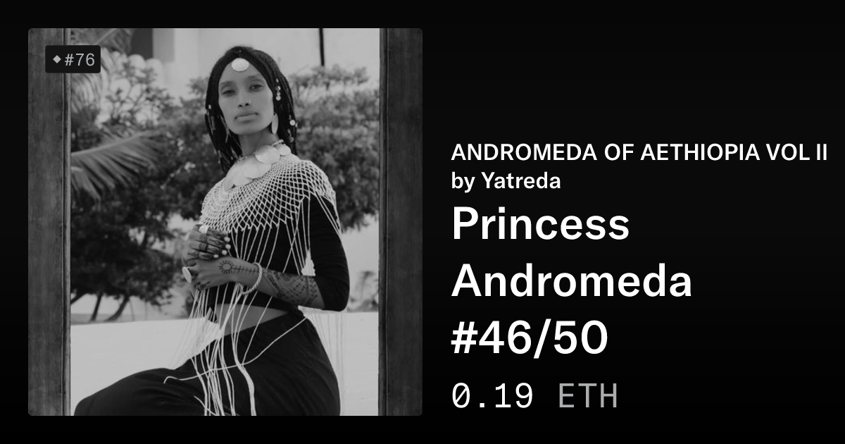 Princess Andromeda #46/50 - ANDROMEDA OF AETHIOPIA VOL II by Yatreda ...
