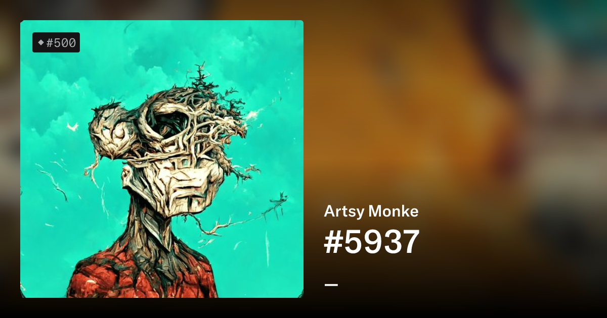 #5937 - Artsy Monke | OpenSea