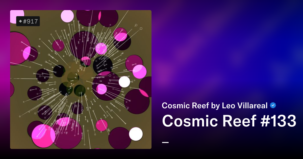 Cosmic Reef #133 - Cosmic Reef by Leo Villareal | OpenSea