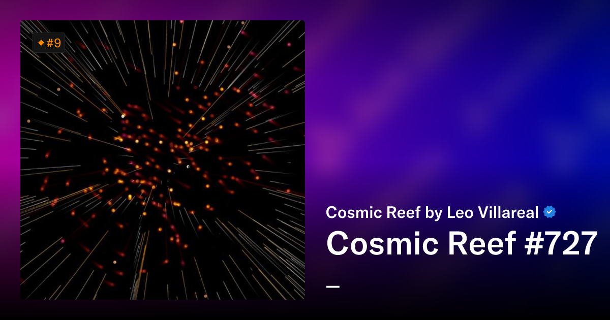 Cosmic Reef #727 - Cosmic Reef by Leo Villareal | OpenSea