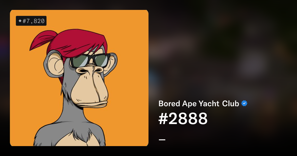 #2888 - Bored Ape Yacht Club | OpenSea