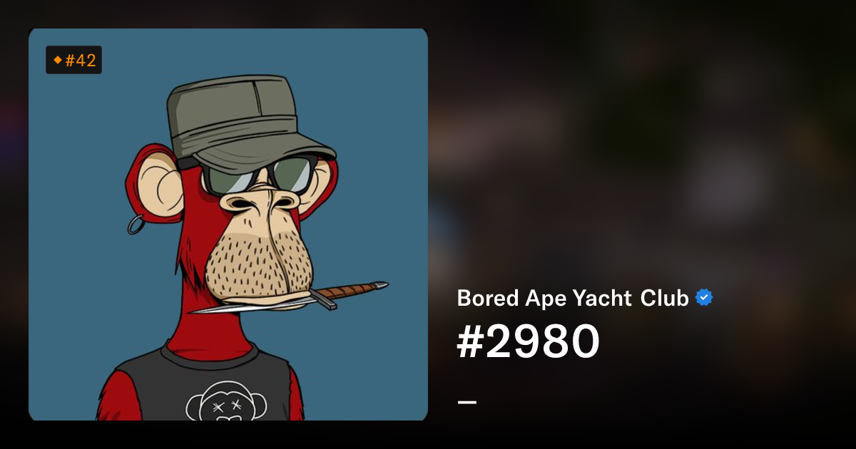 #2980 - Bored Ape Yacht Club | OpenSea