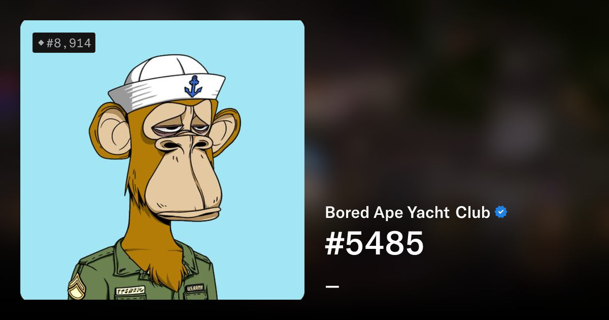 #5485 - Bored Ape Yacht Club | OpenSea