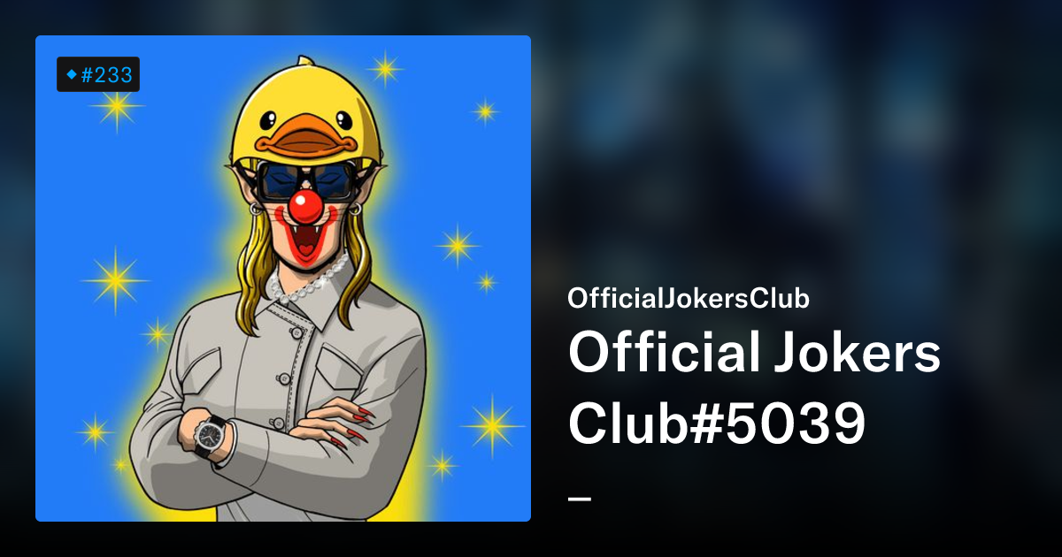 Official Jokers Club#5039 - OfficialJokersClub | OpenSea