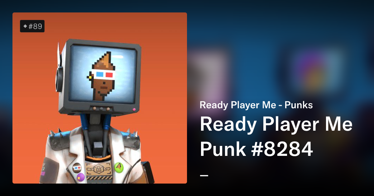 Ready Player Me Punk #8284 - Ready Player Me - Punks | OpenSea