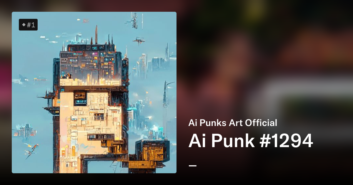 Ai Punk #1294 - Ai Punks Art Official | OpenSea