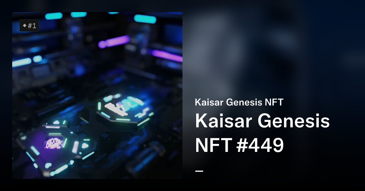 Kaisar Genesis NFT #449 - Kaisar Genesis NFT | OpenSea