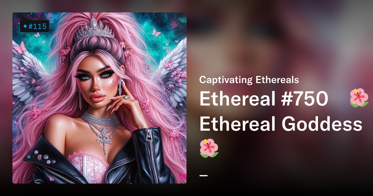 Ethereal #750🪽🌺Ethereal Goddess🌺🪽 - Captivating Ethereals | OpenSea