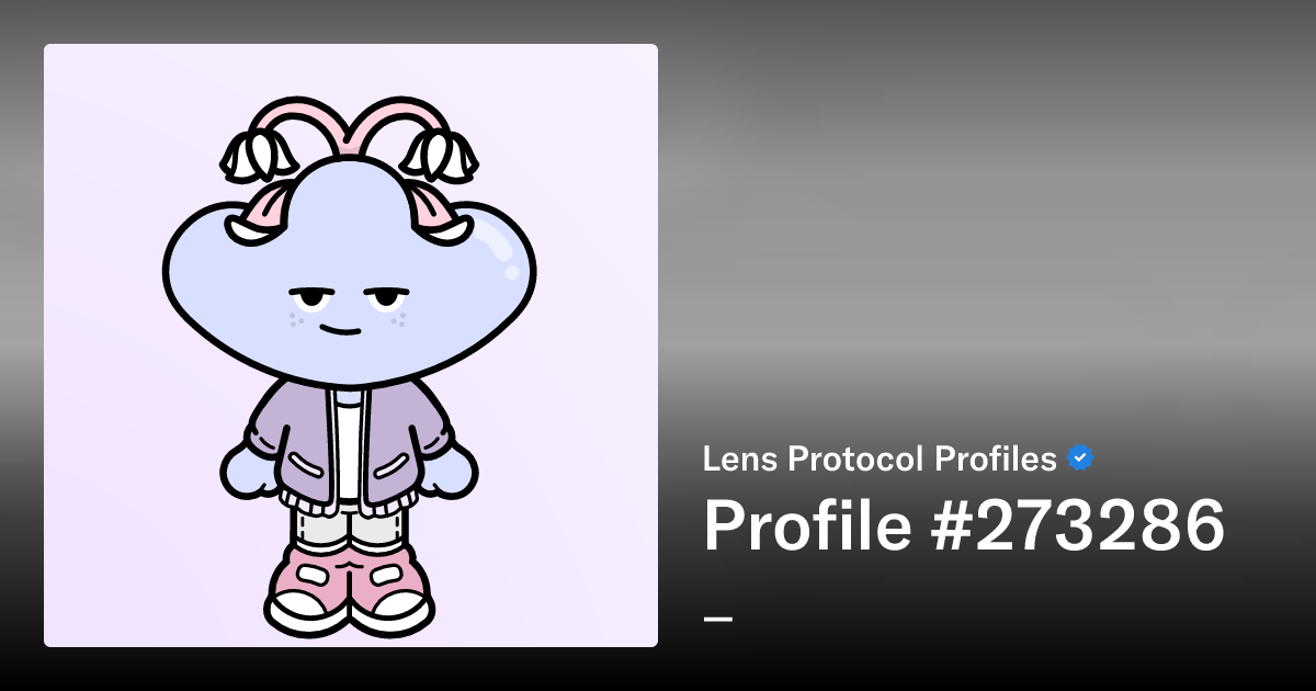 Profile #273286 - Lens Protocol Profiles | OpenSea