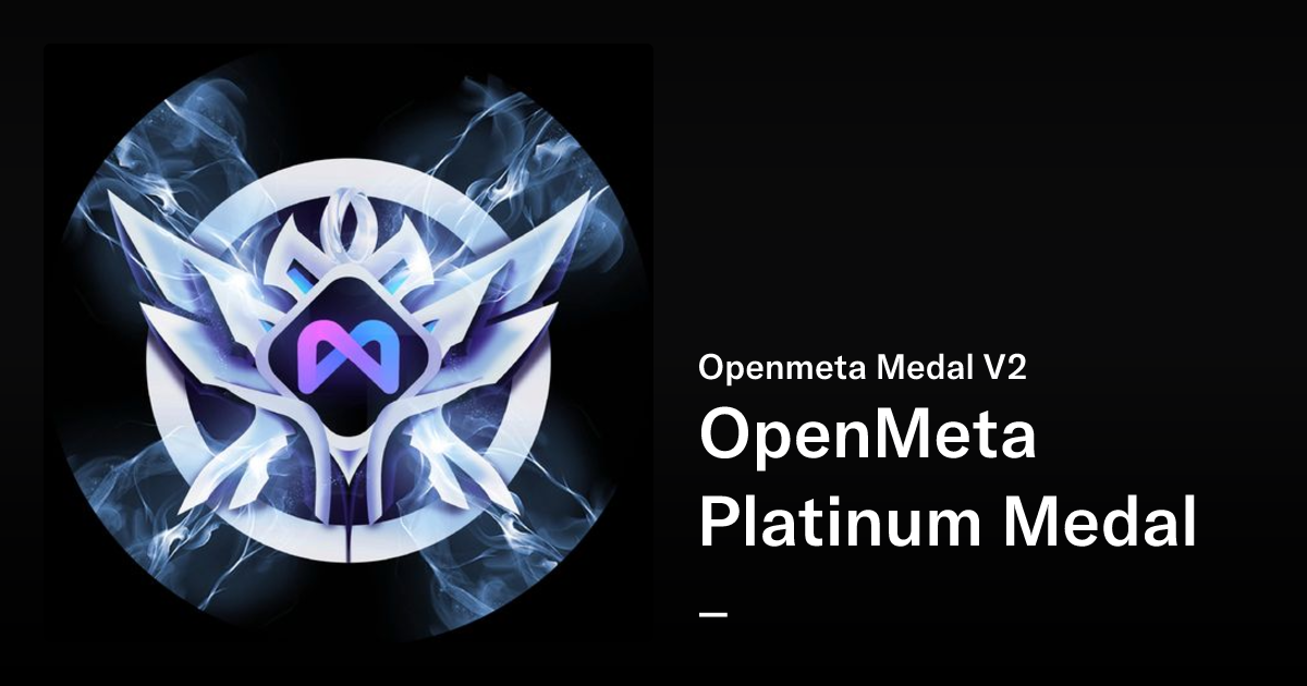 OpenMeta Platinum Medal - Openmeta Medal V2 | OpenSea