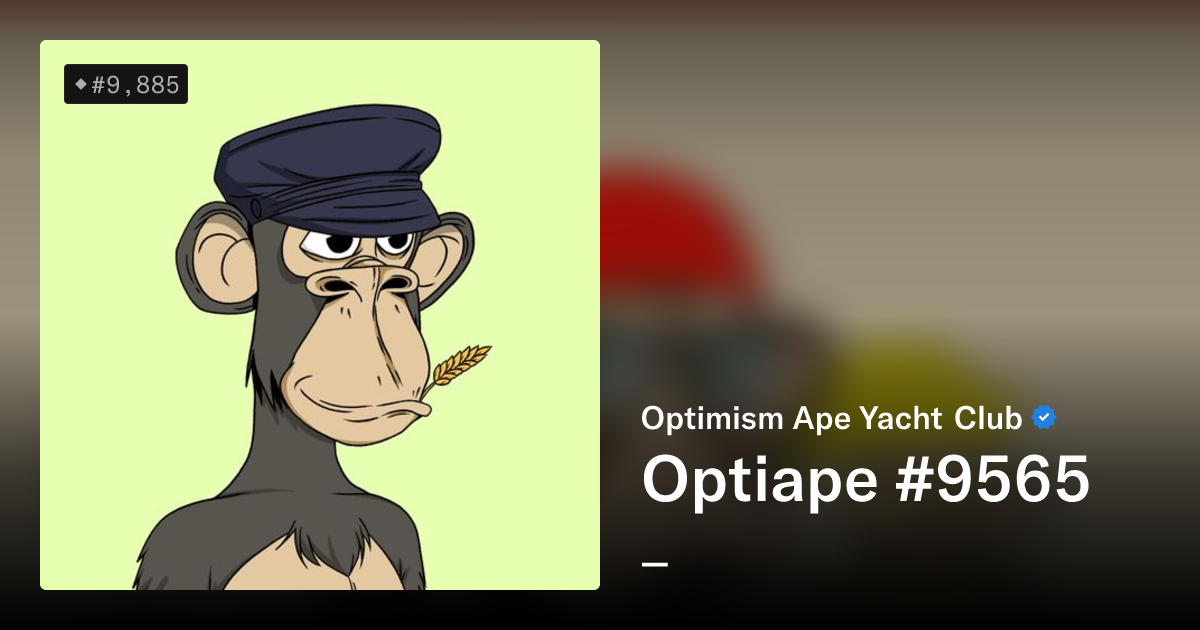 Optiape #9565 - Optimism Ape Yacht Club | OpenSea
