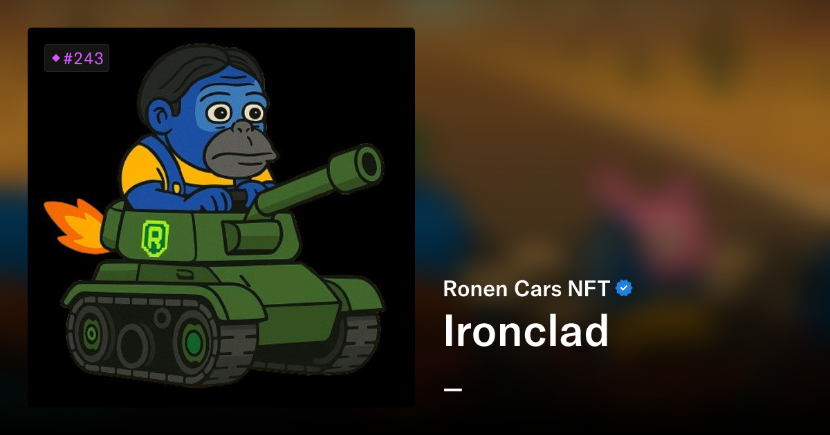 Ironclad - Ronen Cars NFT | OpenSea