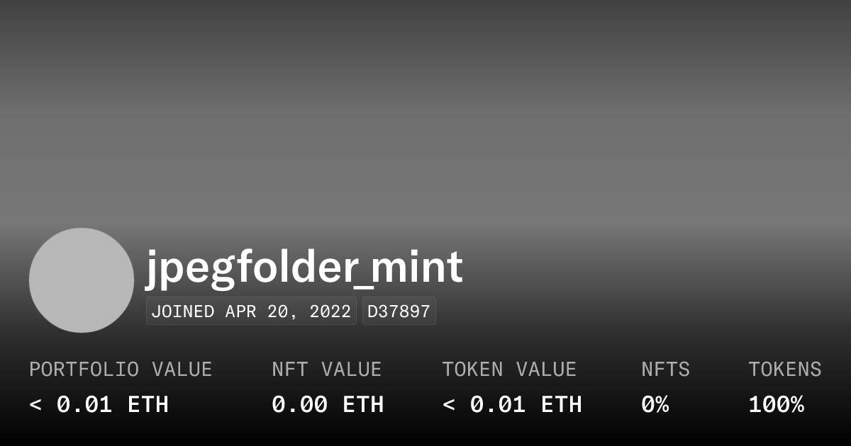 jpegfolder_mint - Profile | OpenSea