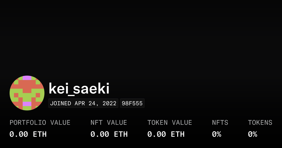 kei_saeki - Profile | OpenSea