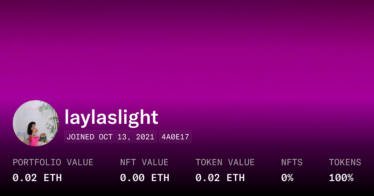 laylaslight - Profile | OpenSea