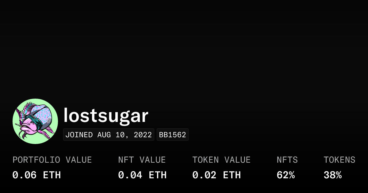 lostsugar - Profile | OpenSea