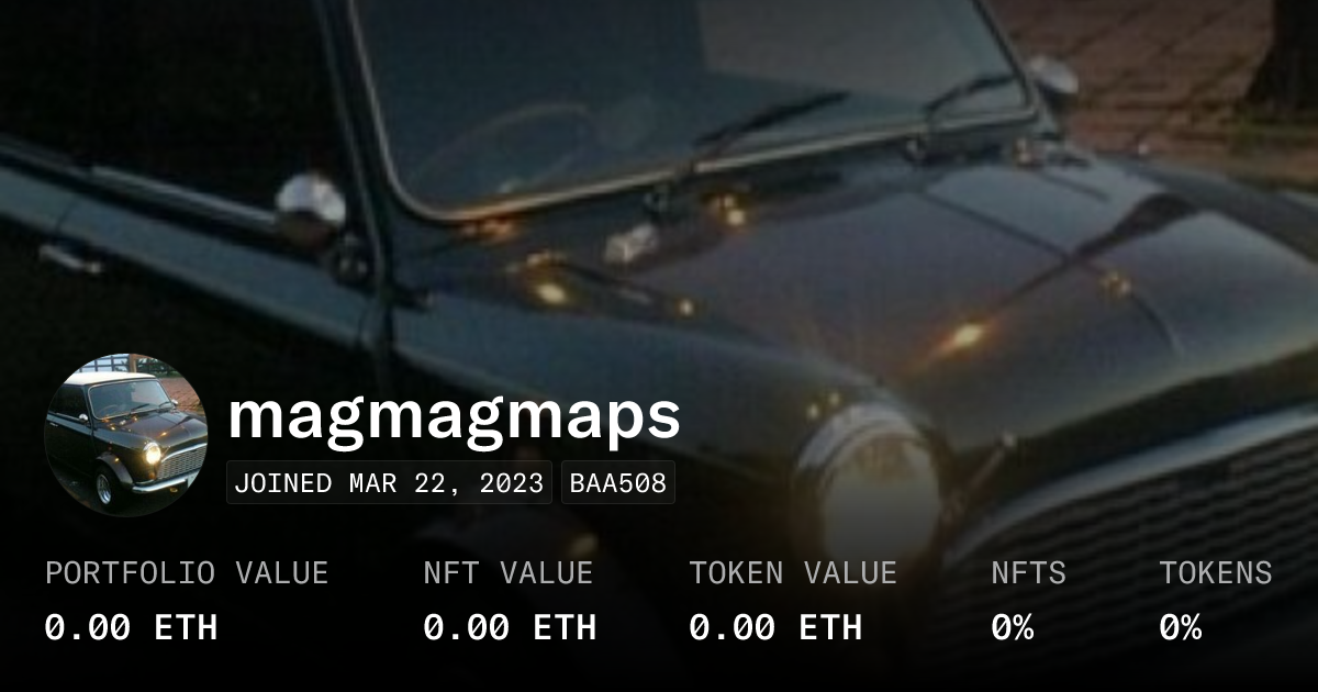 magmagmaps - Profile | OpenSea