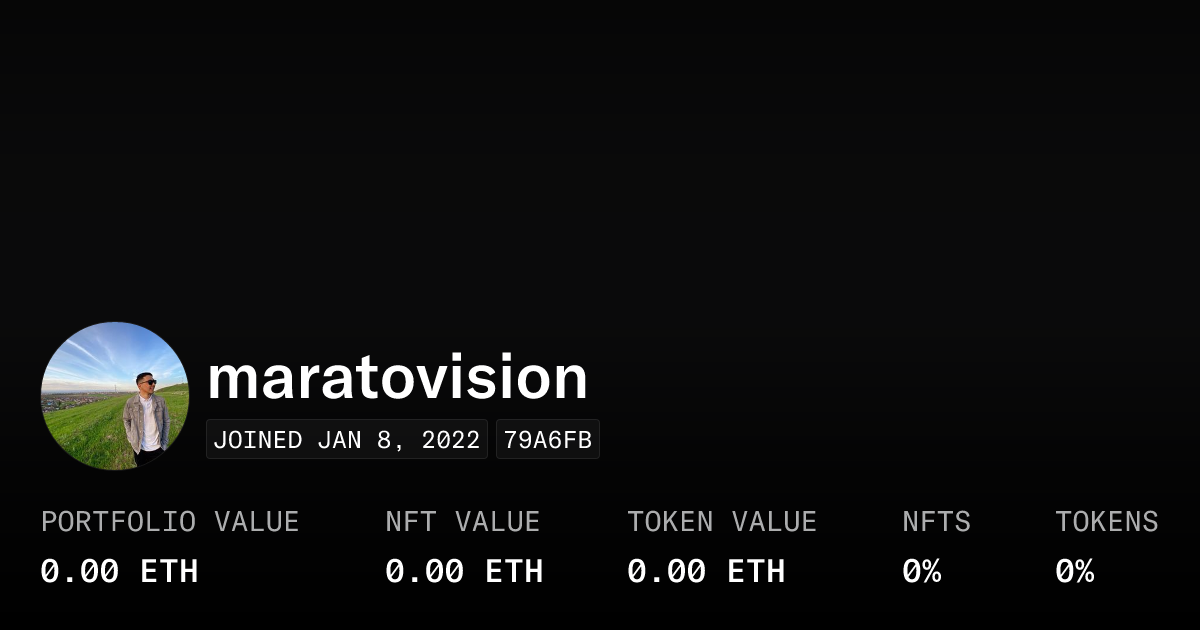 maratovision - Profile | OpenSea