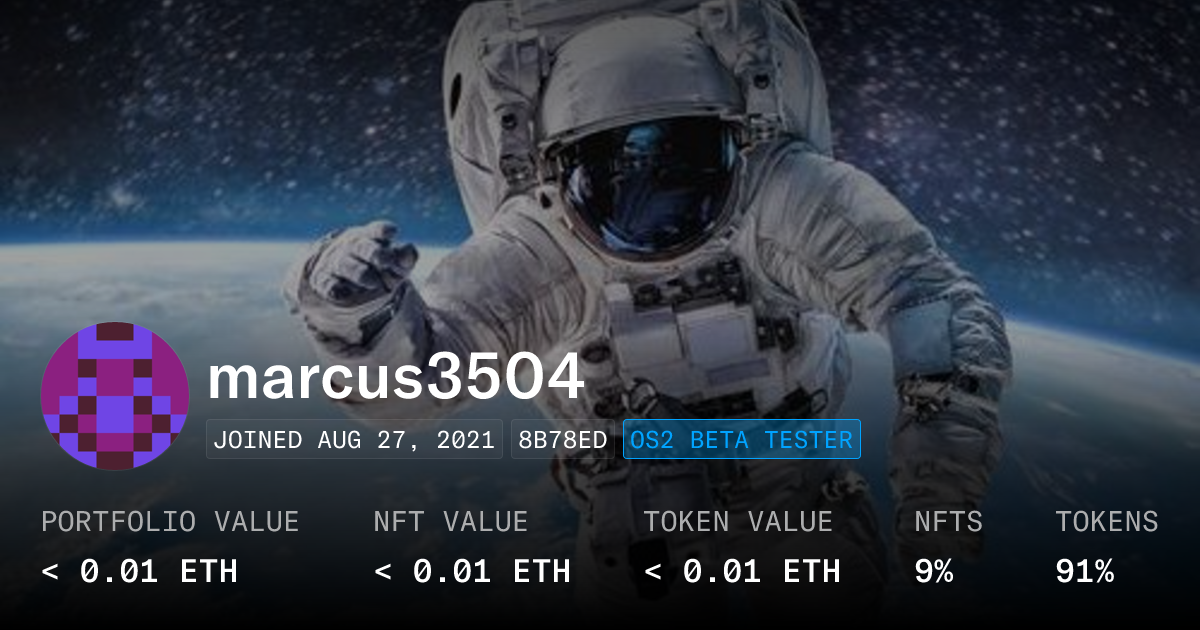 marcus3504 - Profile | OpenSea