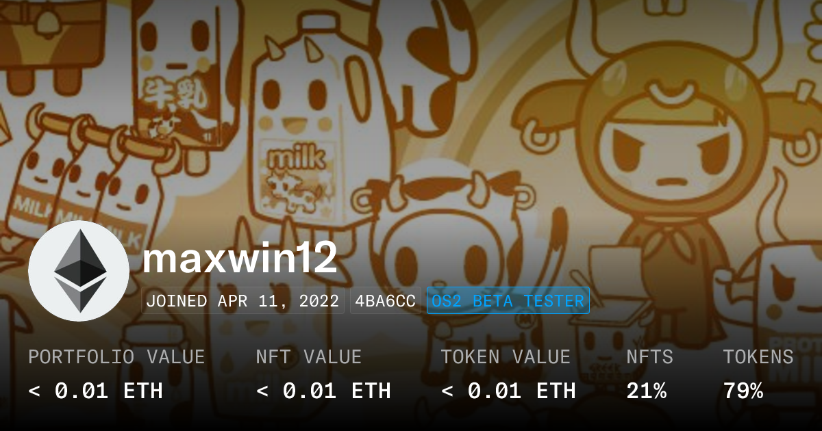 maxwin12 - Profile | OpenSea