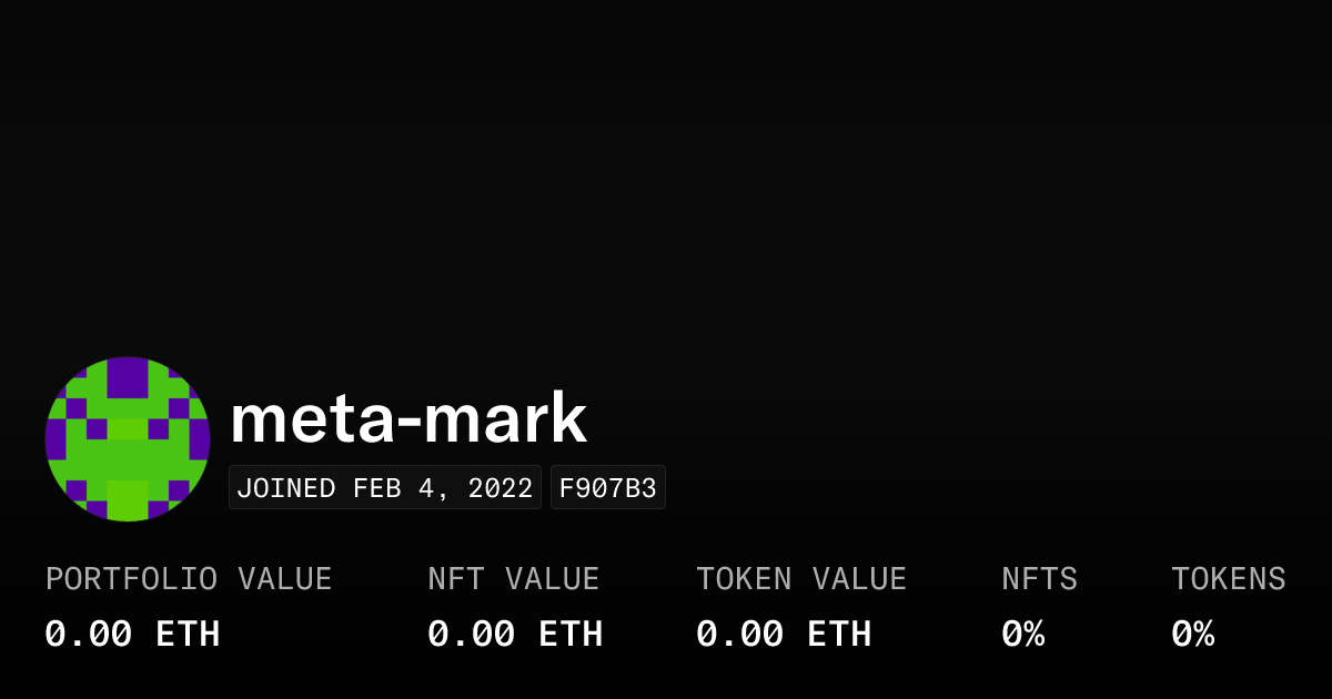 meta-mark - Profile | OpenSea
