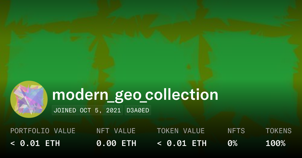 modern_geo_collection - Profile | OpenSea