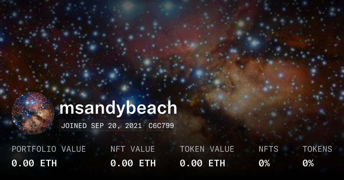 msandybeach - Profile | OpenSea