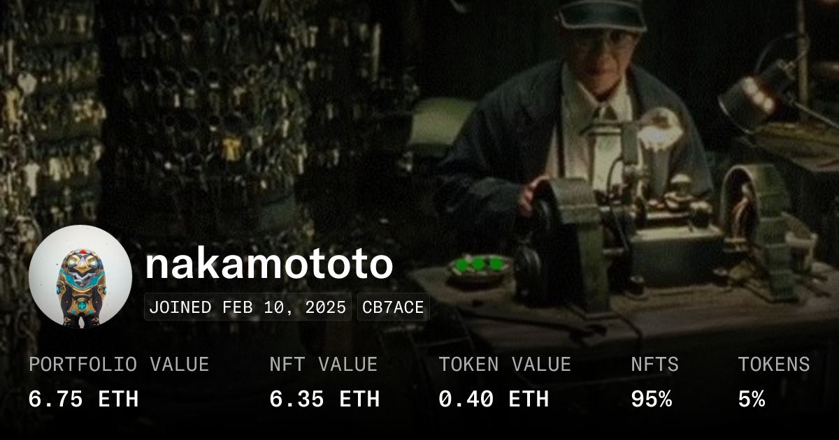 nakamototo - Perfil | OpenSea