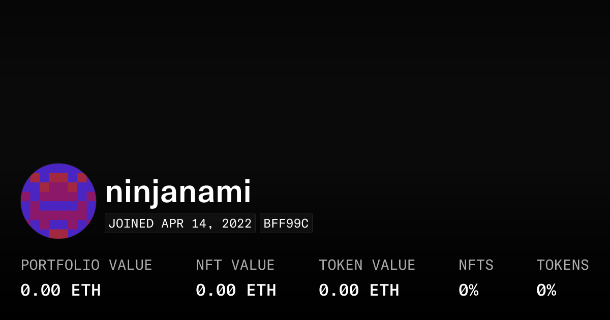 ninjanami - Profile | OpenSea