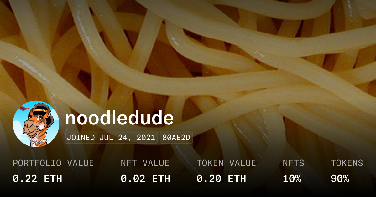 noodledude - Perfil | OpenSea