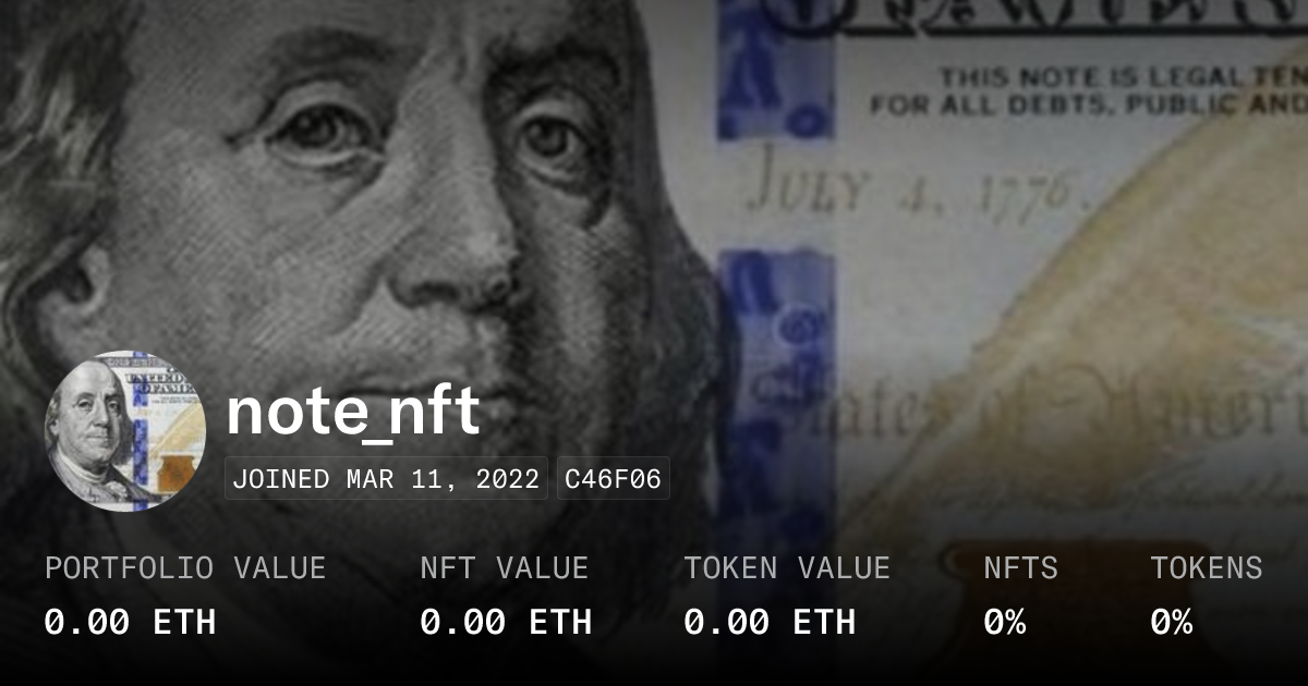 note_nft - Perfil | OpenSea