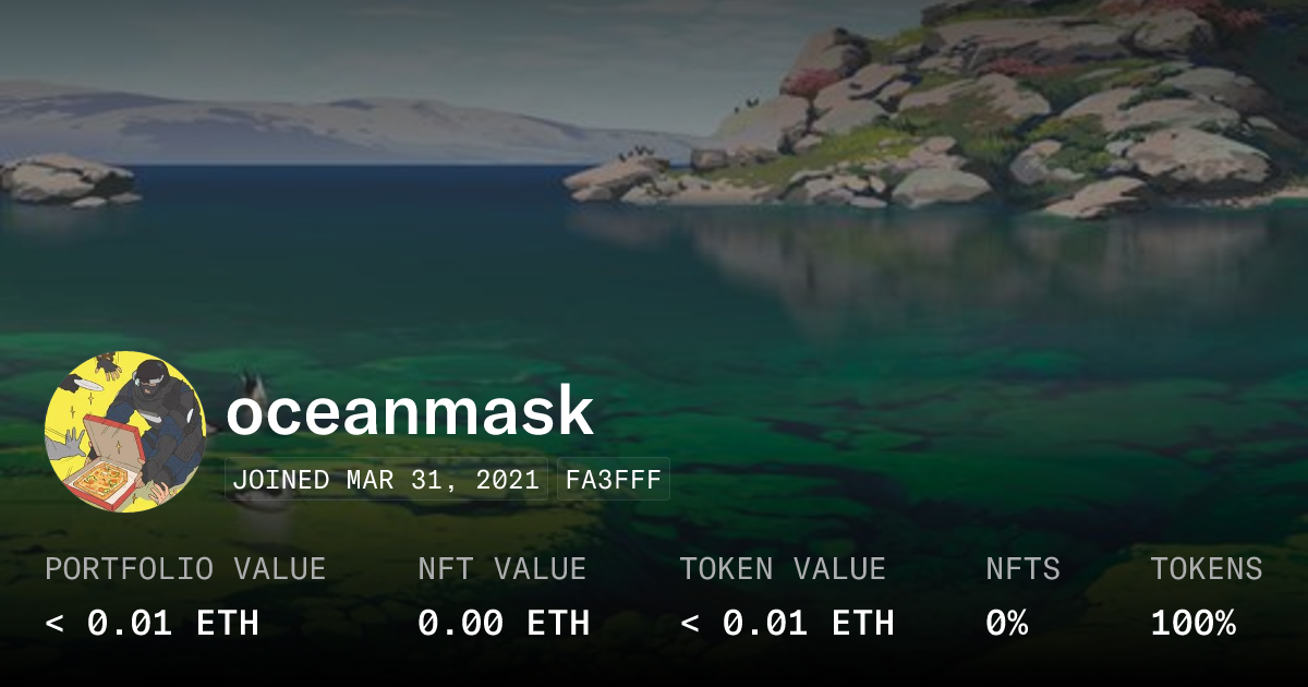 oceanmask - Profile | OpenSea